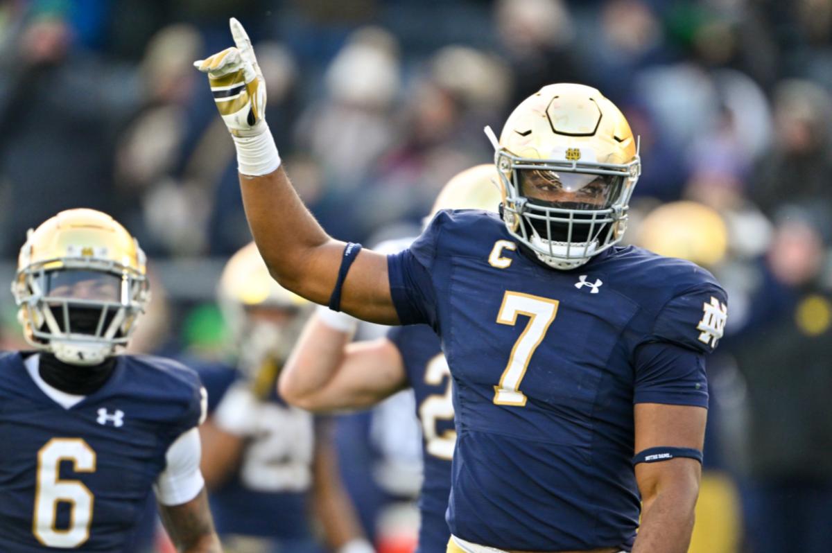 Arizona Cardinals Add Notre Dame Edge Rusher Isaiah Foskey in TDN Mock ...