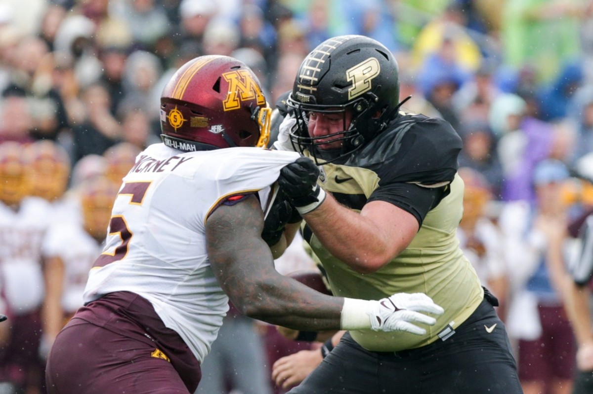 Purdue Offensive Lineman Spencer Holstege Announces Decision to Enter ...
