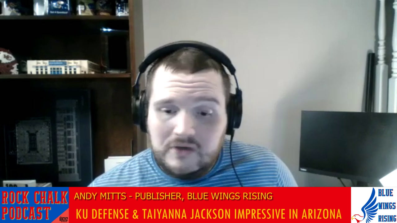 Kansas Defense and Taiyanna Jackson Impressive Against Arizona - Blue ...