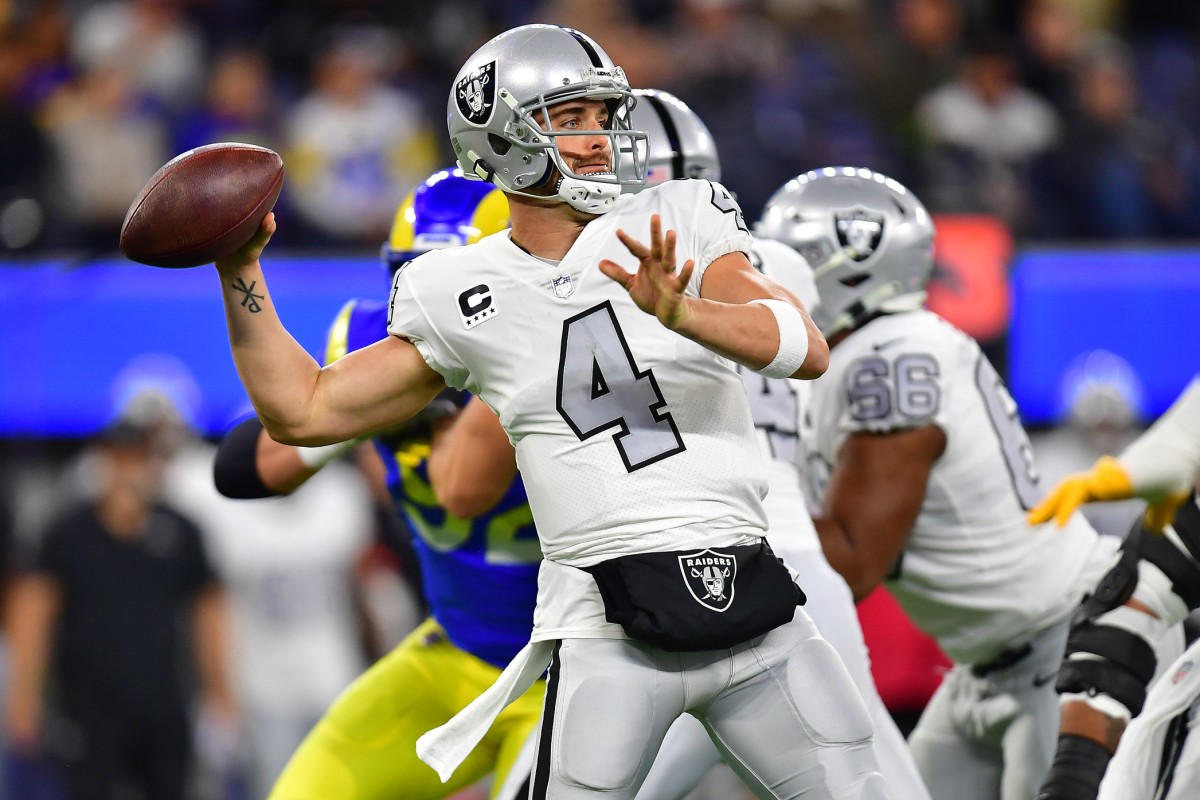 Las Vegas Raiders quarterback Derek Carr is focused on the here and now ...