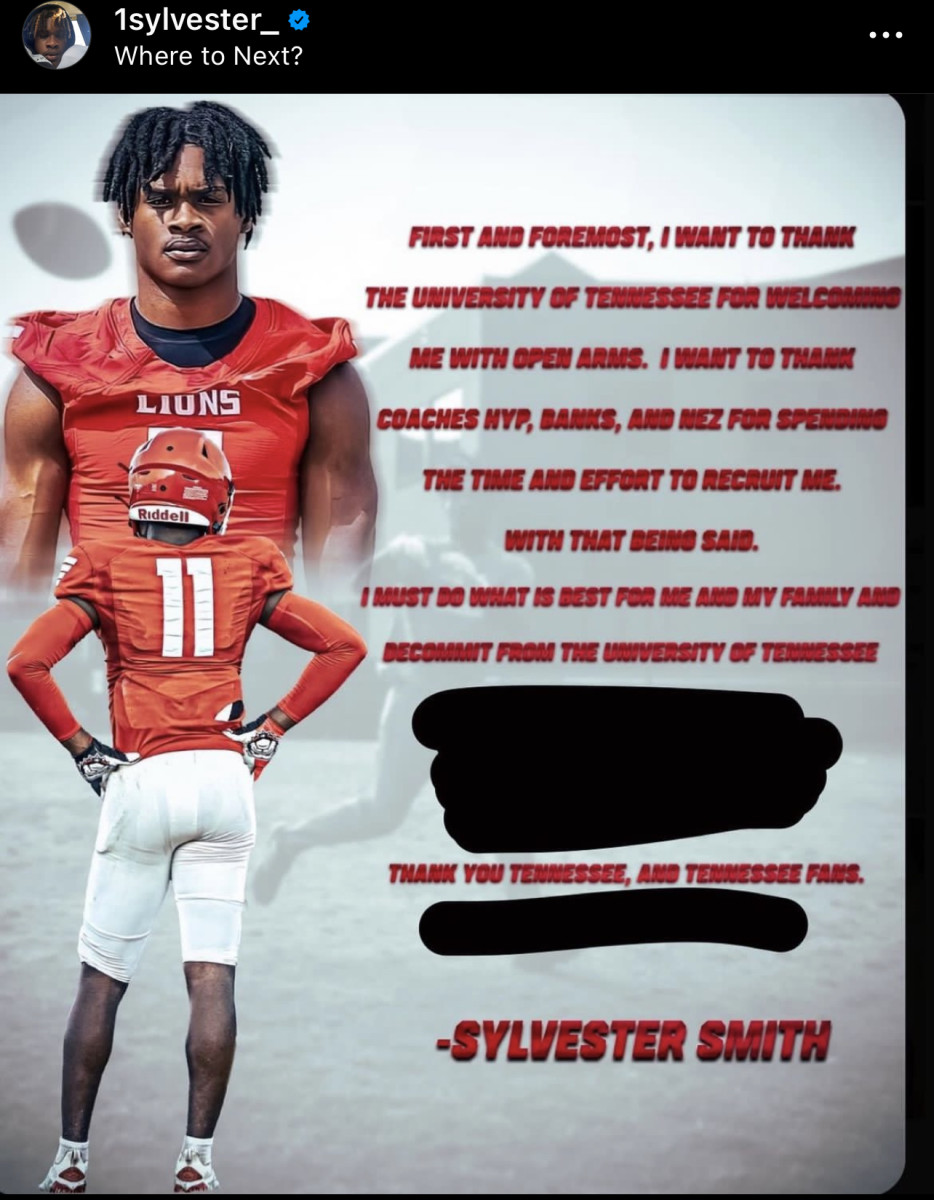 Just In: Vols Lose Commitment of Coveted 2023 DB - Sports Illustrated Tennessee Volunteers News ...