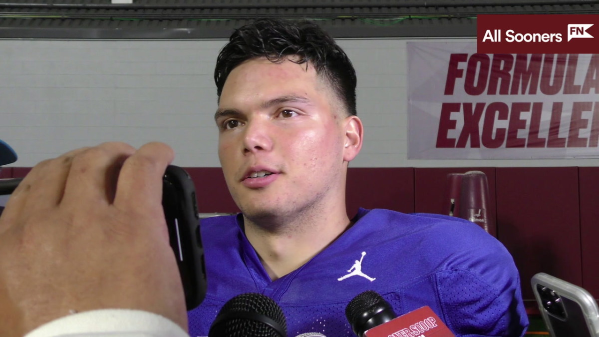 WATCH: Oklahoma QB Dillon Gabriel Interview - Sports Illustrated ...