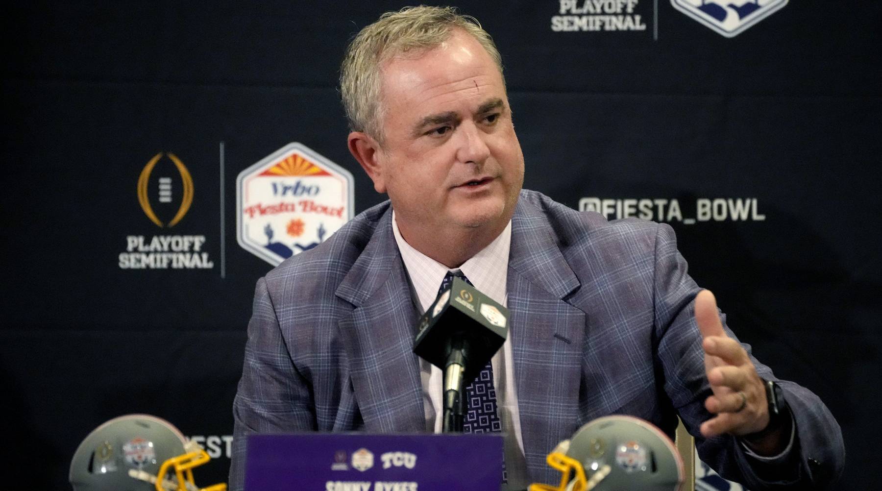 Sonny Dykes Explains Cut on Face During ‘College GameDay’ Appearance ...