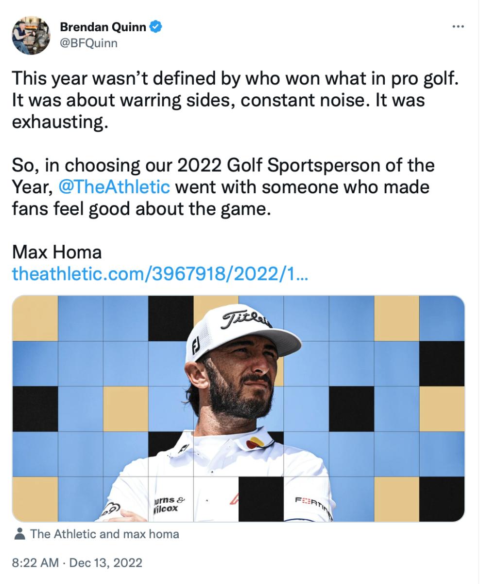 Max Homa's Place in the Golf Landscape Continues its Ascension - Sports ...