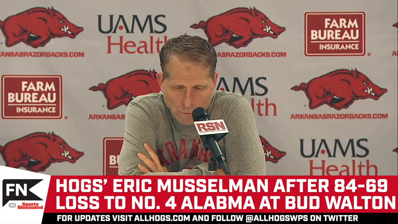 Hogs' Eric Musselman After Alabama Loss - Sports Illustrated All Hogs ...