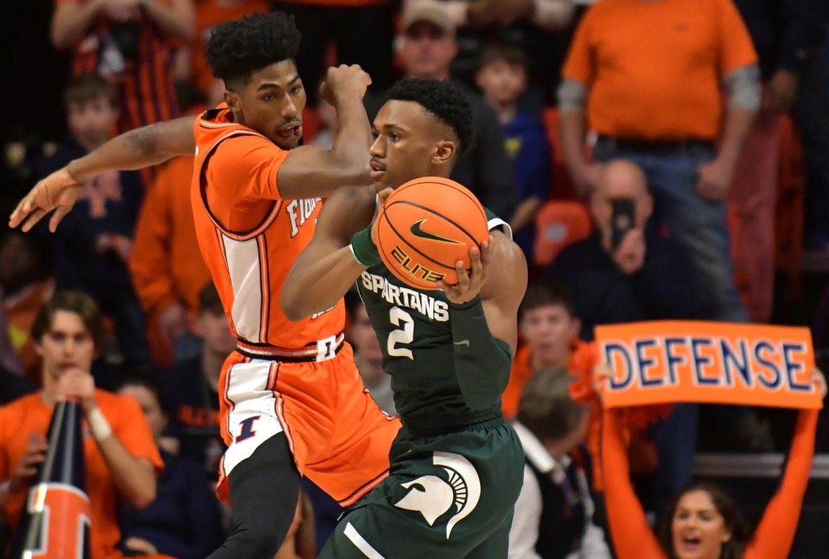 Michigan State men's basketball falls short vs. Illinois despite A.J ...