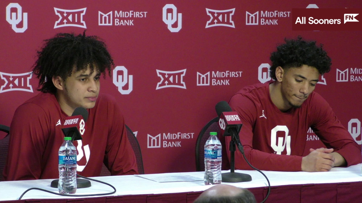 WATCH: Oklahoma F Jalen Hill & G Milos Uzan West Virginia Postgame ...