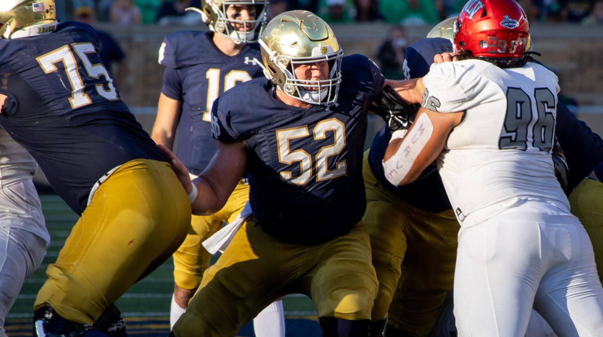 Notre Dame Center Zeke Correll Named To The Rimington Trophy Watch List ...