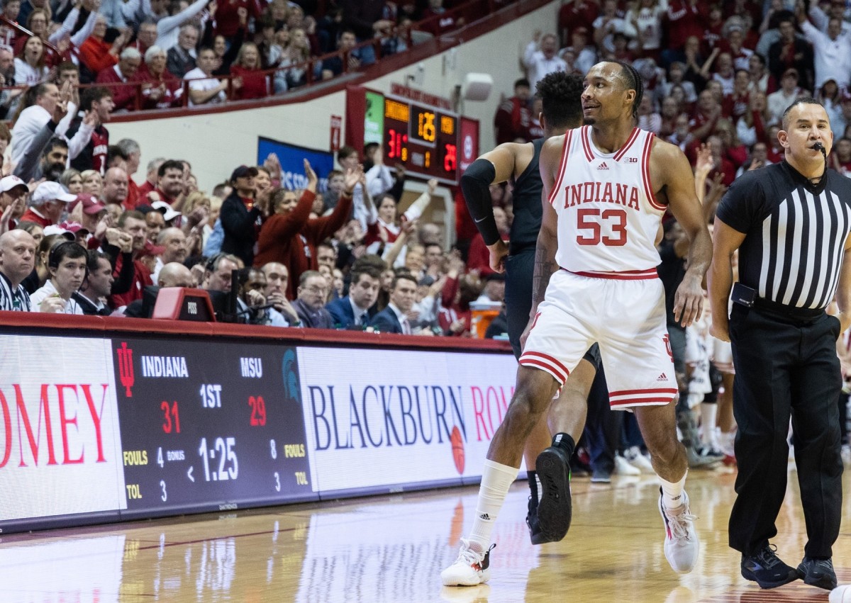 Indiana's Tamar Bates Scores 17, Daughter Leilani Wins Halftime Baby ...