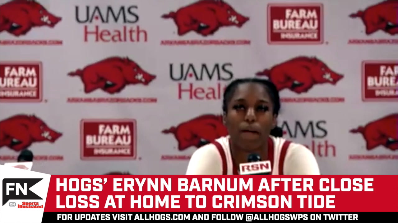 Hogs' Erynn Barnum After Loss to Alabama - Sports Illustrated All Hogs ...
