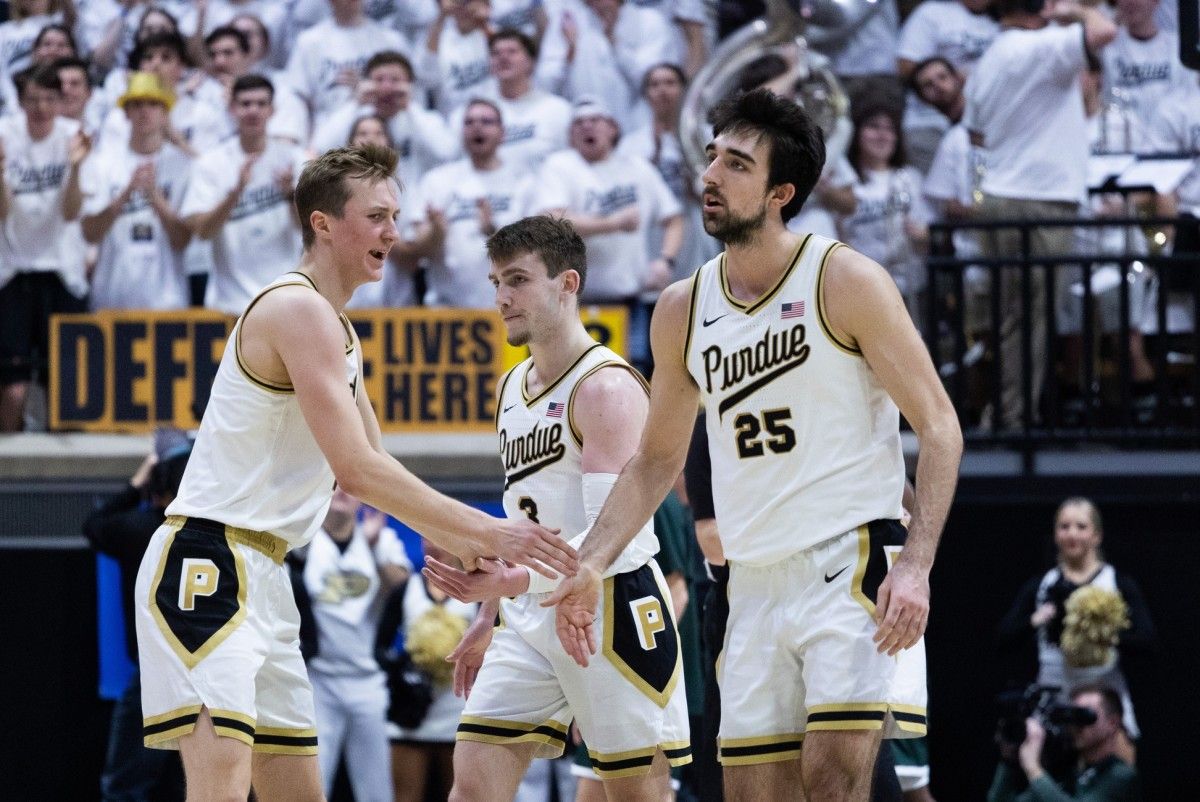 PHOTO GALLERY: No. 1 Purdue Basketball Routs Michigan State at Mackey ...
