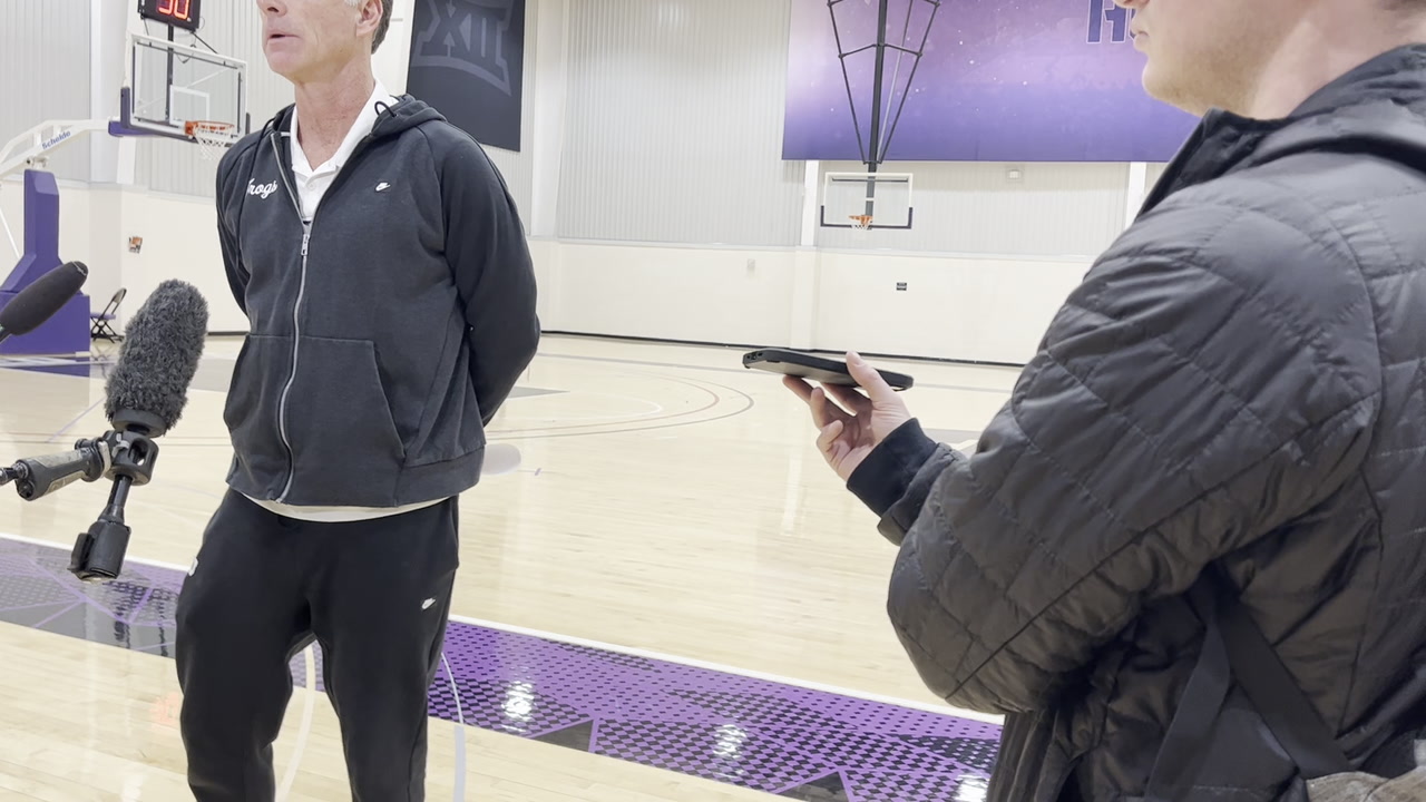 WATCH! TCU MBB Head Coach Jamie Dixon Speaks to Media After Practice 1 ...