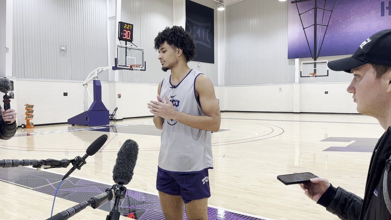 WATCH! TCU Forward Micah Peavy Speaks to Media Following Practice 1/30 ...