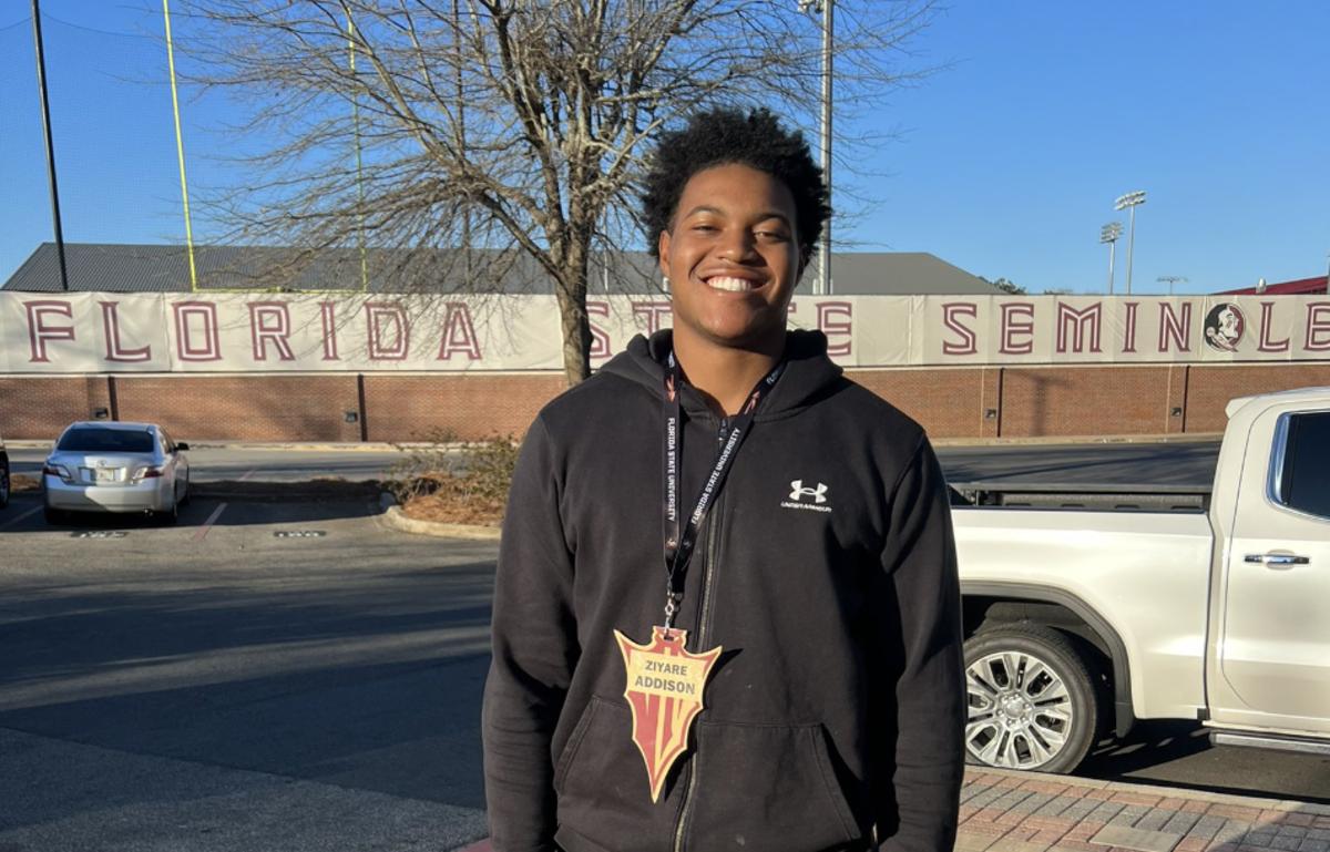 Promising OT Ziyare Addison recaps latest trip to Florida State for ...