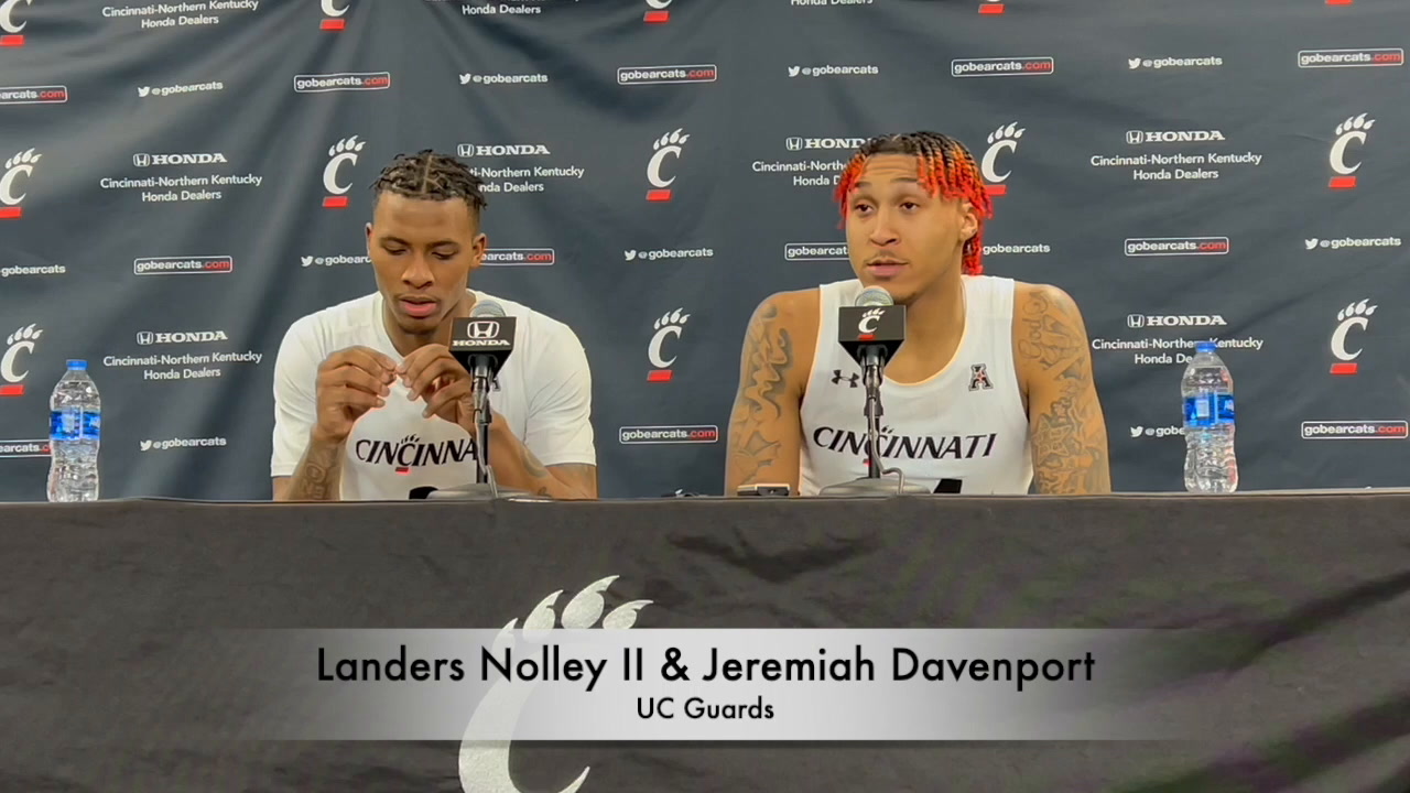 Landers Nolley II-Jeremiah Davenport Tulsa Postgame - All Bearcats