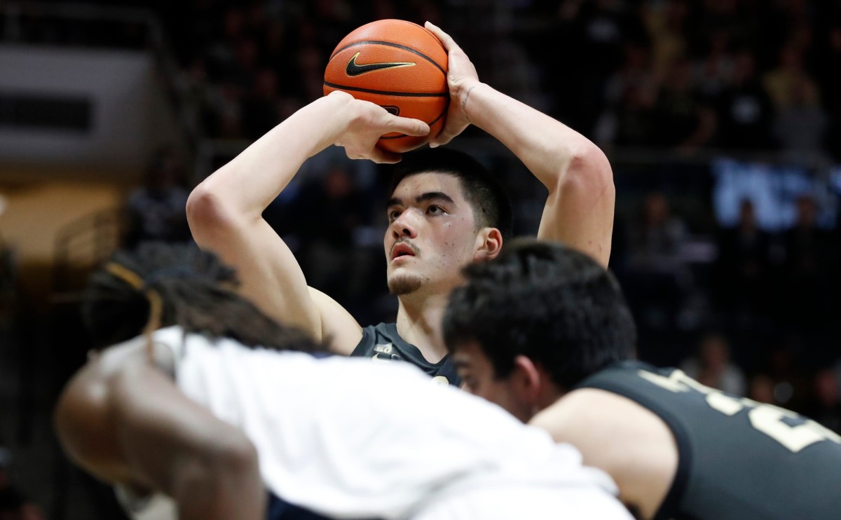 Zach Edey Named Big Ten Basketball Co-Player of the Week, Ties Purdue ...