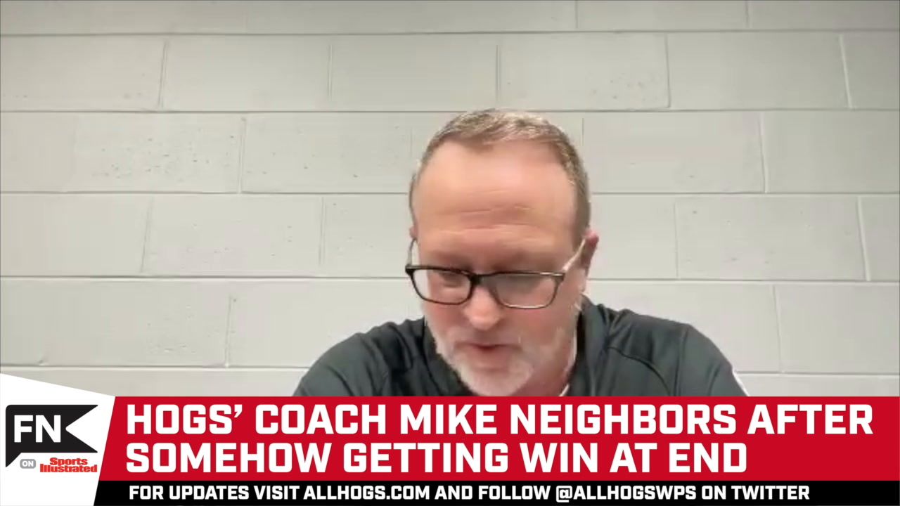 Hogs' Mike Neighbors After Win Over Auburn - Sports Illustrated All ...