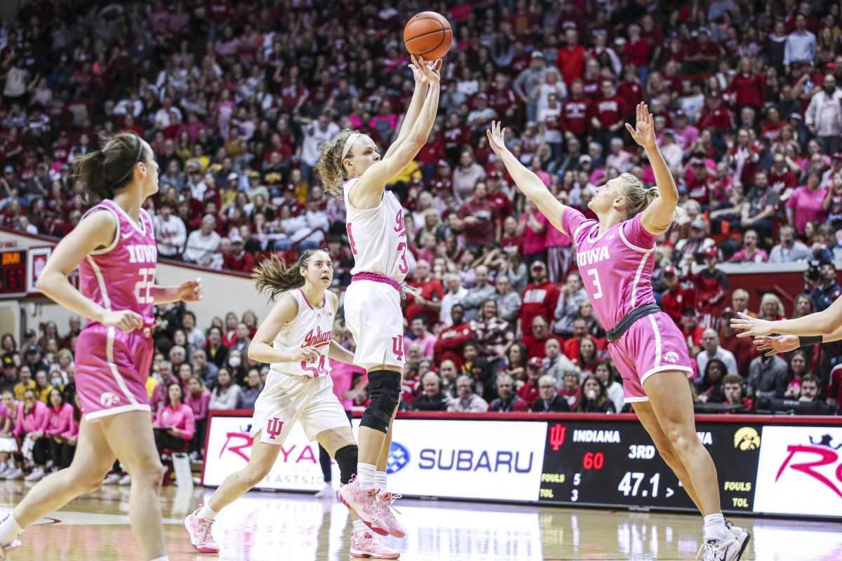 Indiana Women's Basketball Claims Top Spot in Big Ten, Beats No. 5 Iowa ...