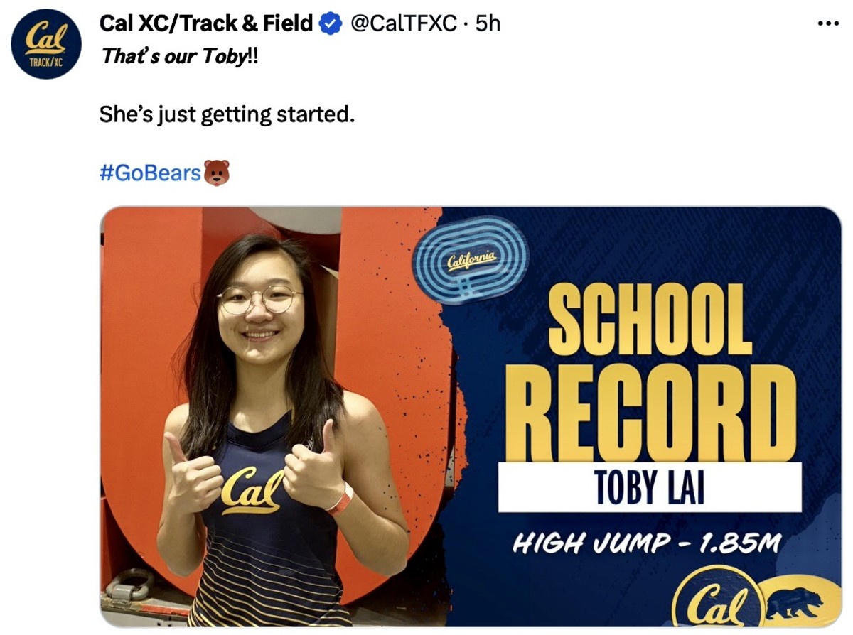 Cal Track & Field: Sophomores Set a Pair of Women's Indoor School Records - Sports Illustrated ...