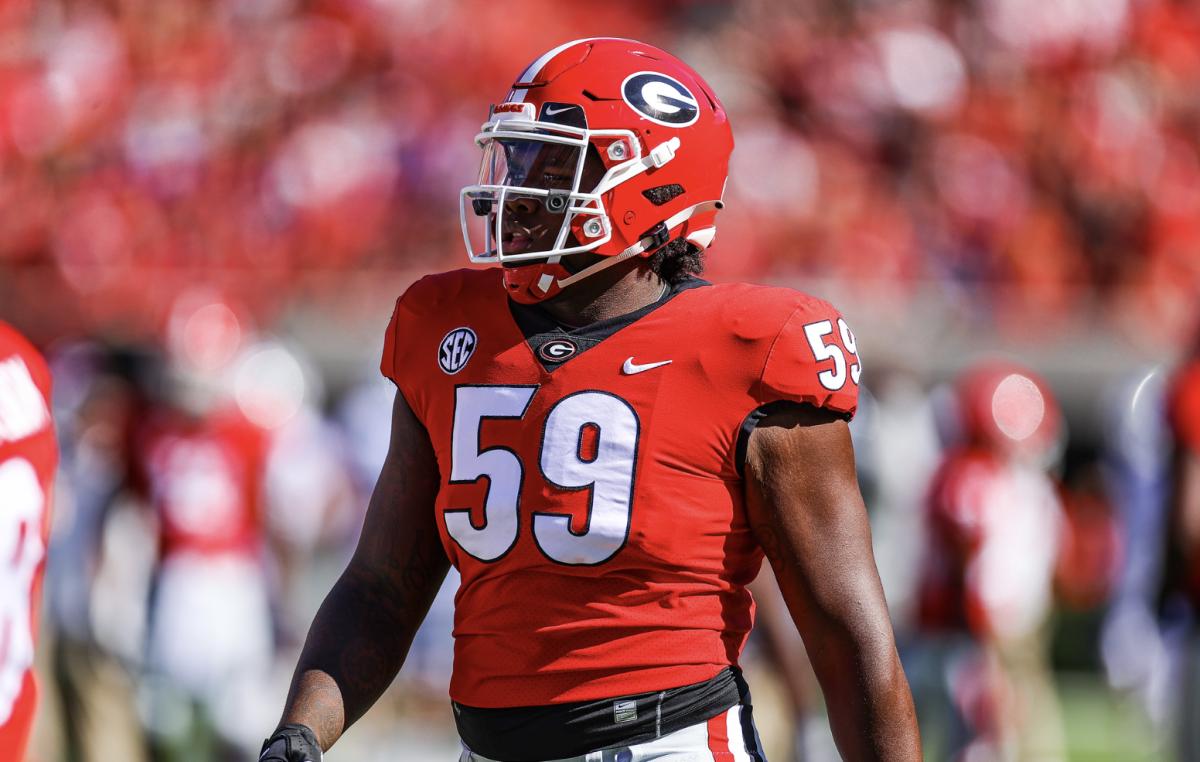 NFL Draft Combine Broderick Jones, Darnell Washington, Kelee Ringo ...