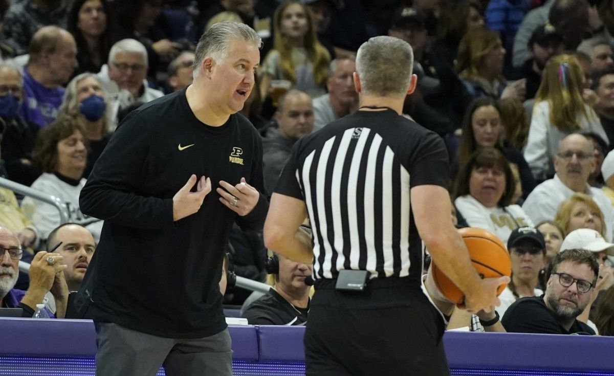 WATCH: Purdue Coach Matt Painter Reacts to Loss at Northwestern ...