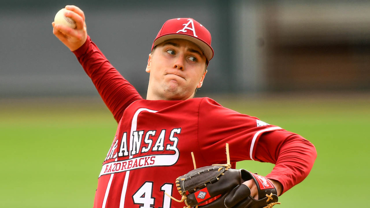Razorbacks get a one-hit, complete game win from Will McEntire - Sports ...
