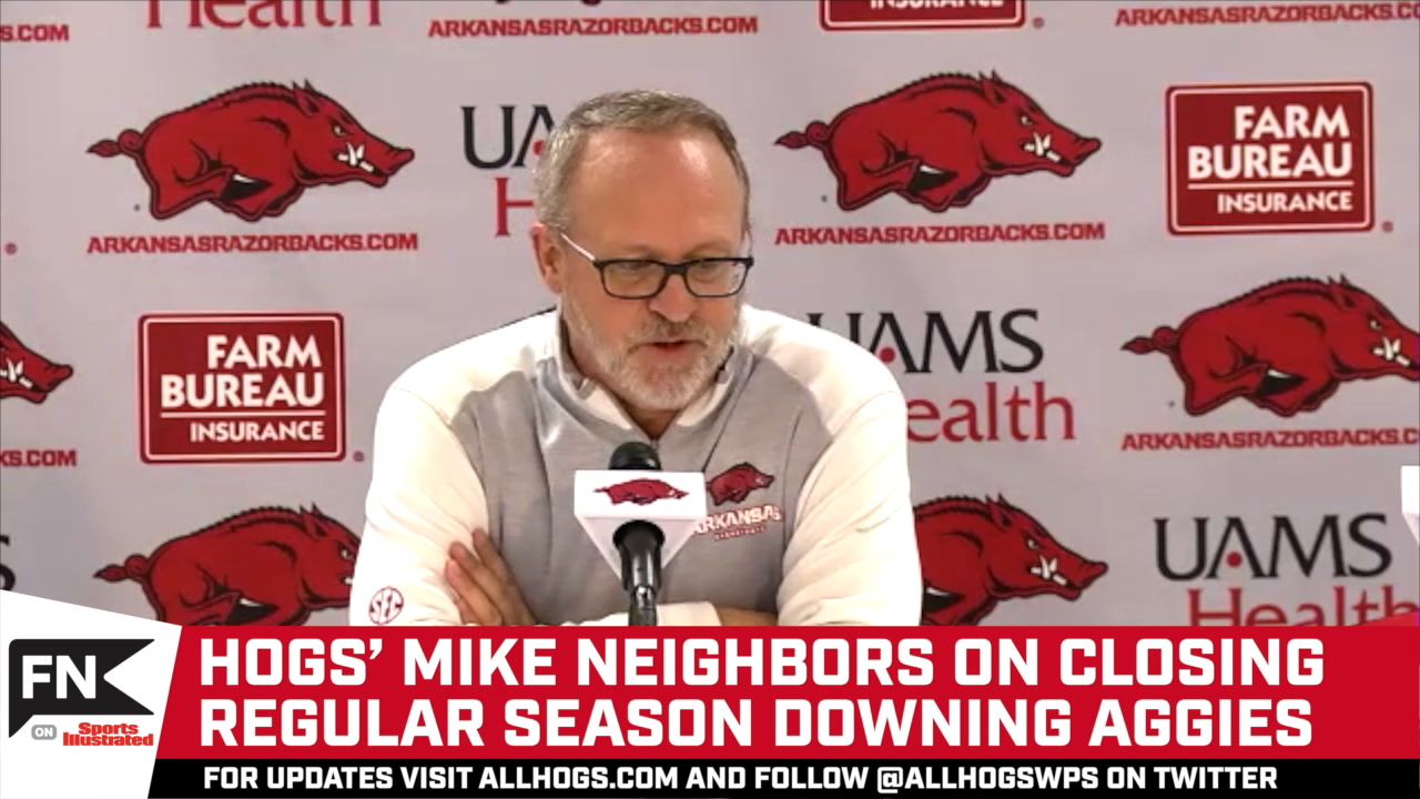 Hogs Mike Neighbors on Win Over Texas A&M - Sports Illustrated All Hogs ...