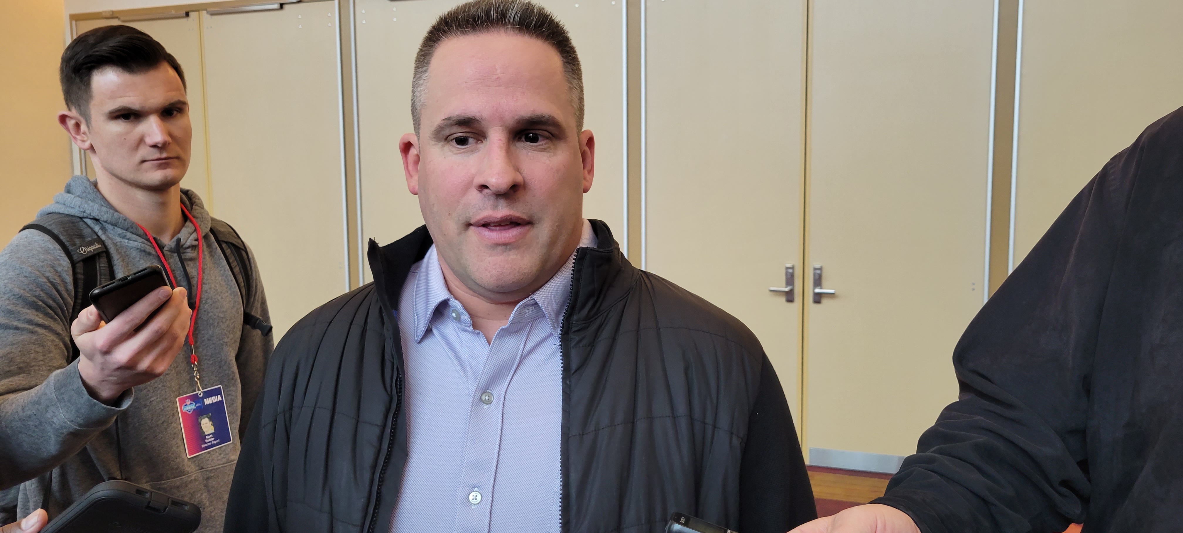 VIDEO: Las Vegas Raiders' Josh McDaniels off-podium NFL Combine ... VIDEO: Las Vegas Raiders' Josh McDaniels off-podium NFL Combine ...