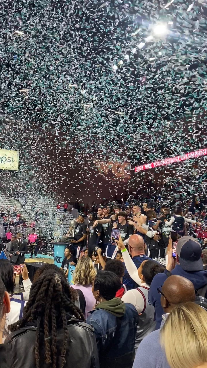 Gonzaga celebrates 4th straight WCC Tournament title - Gonzaga Nation