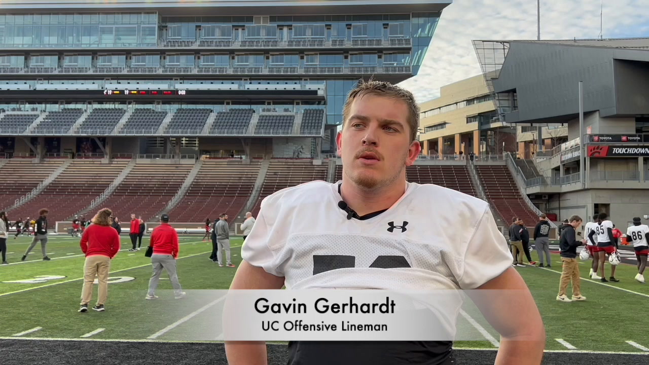 Watch: UC Offensive Lineman Gavin Gerhardt Talks New Staff, Position ...