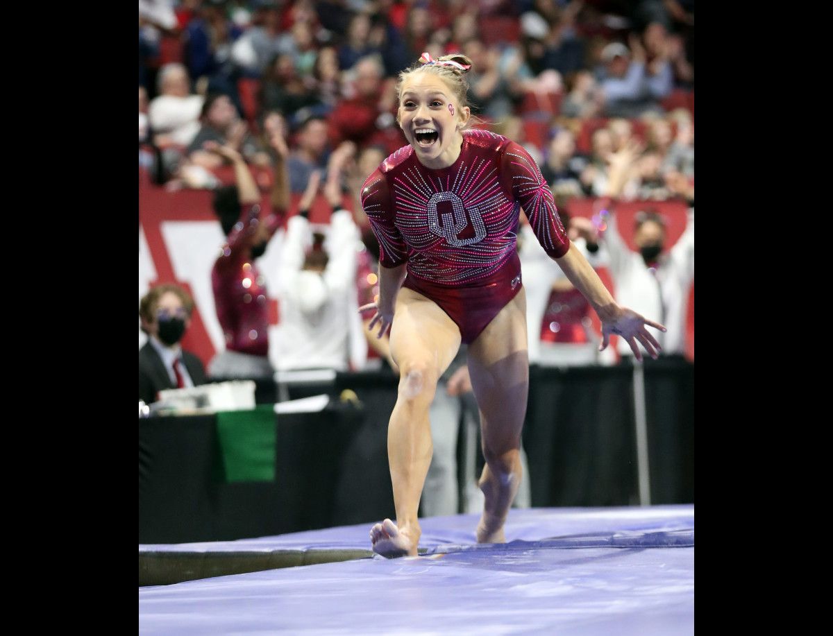 Gymnastics: Oklahoma Goes Out on Top on Senior Night - Sports ...