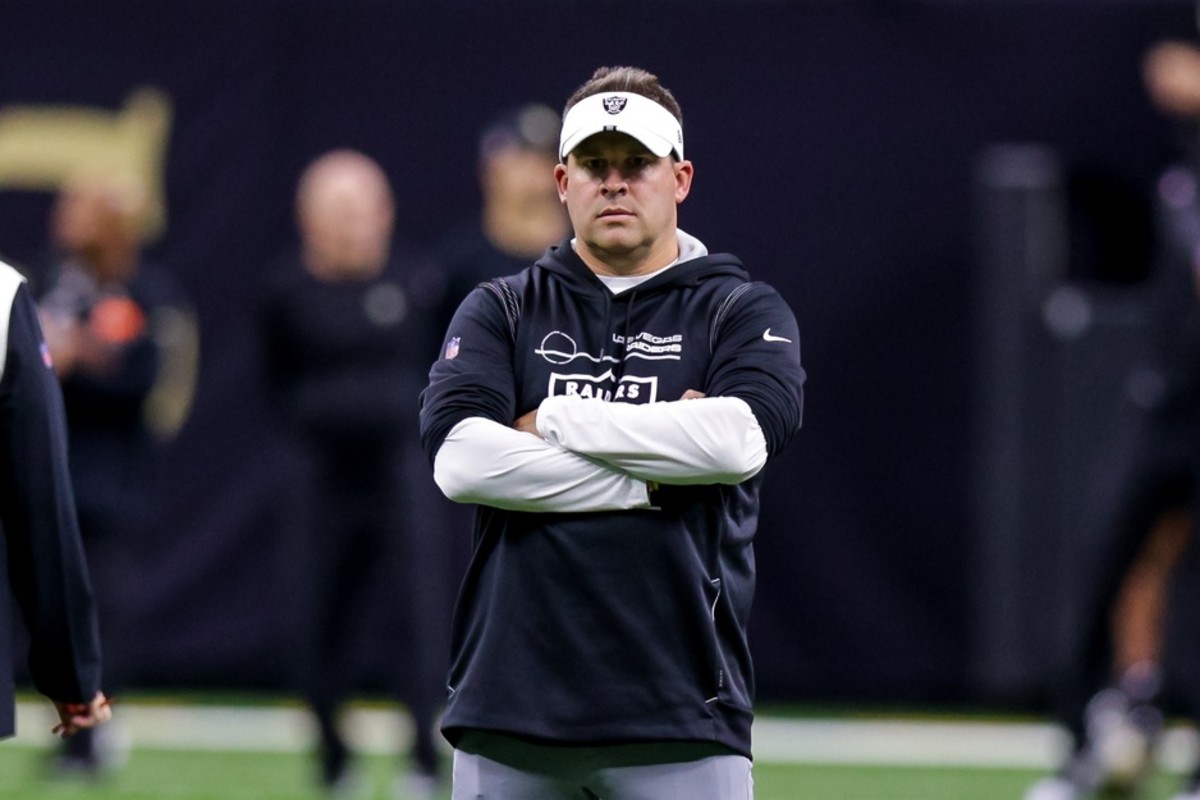 From Raiders Joint Practice: Coach Josh McDaniels - Sports Illustrated ...