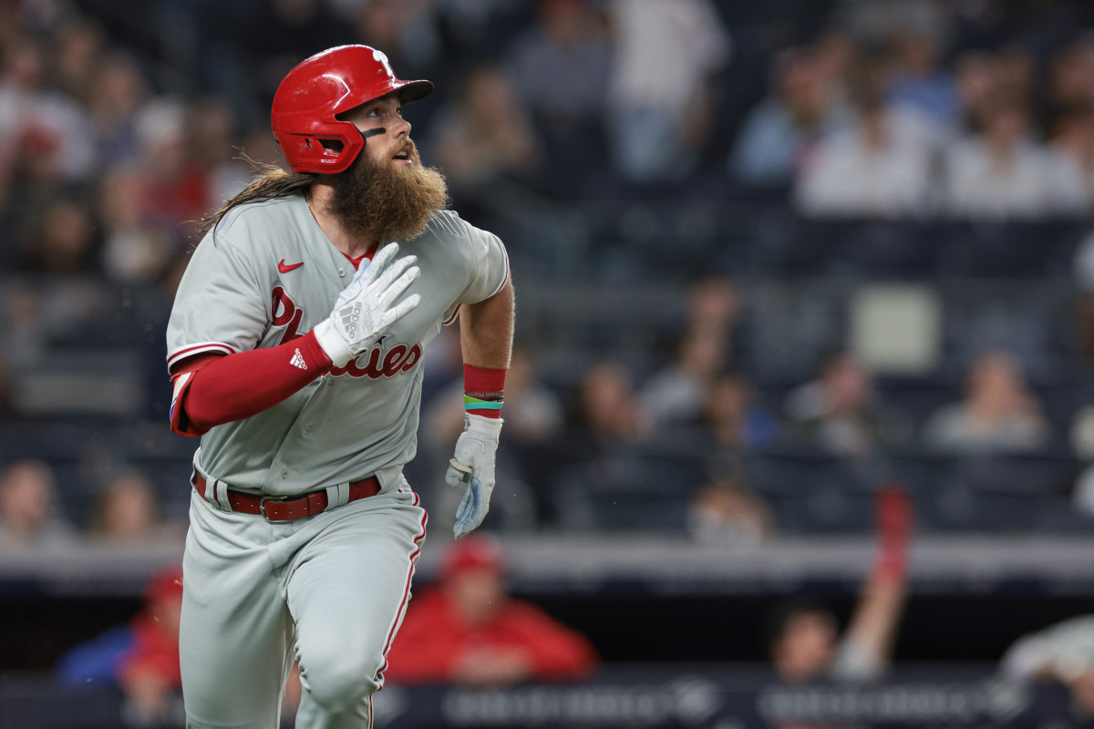 Watch: Brandon Marsh Smashes First Home Run of Season, Doubles ...