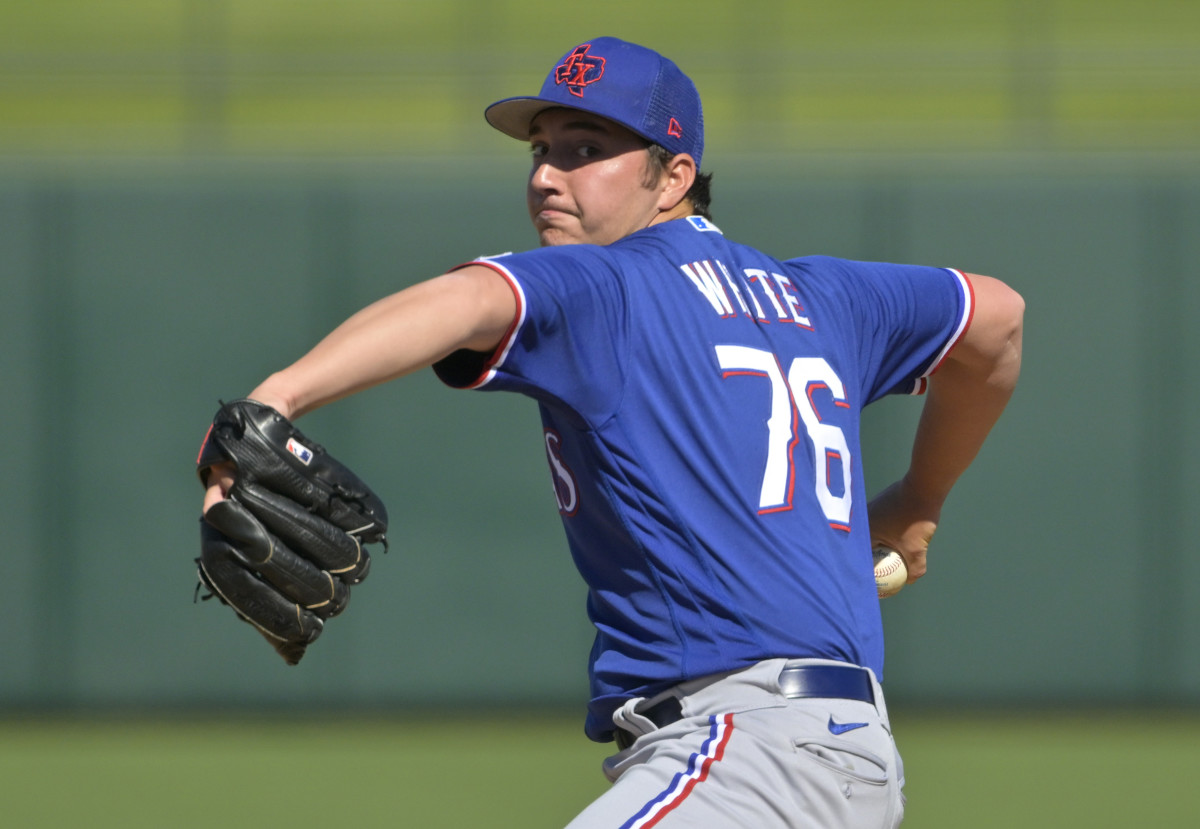 Texas Rangers Calling Up Top Pitching Prospect Owen White - Sports ...