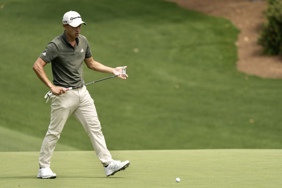 The Masters: Amid Heavy Rain and Falling Trees, Collin Morikawa Climbs ...