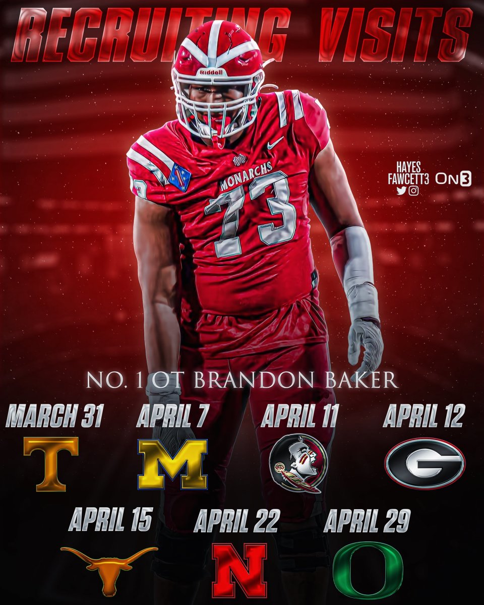 Elite Offensive Lineman Brandon Baker Reschedules Michigan Visit ...