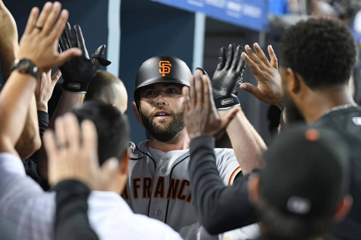 WATCH: Darin Ruf Hits RBI Double in First At Bat in Return to Giants ...