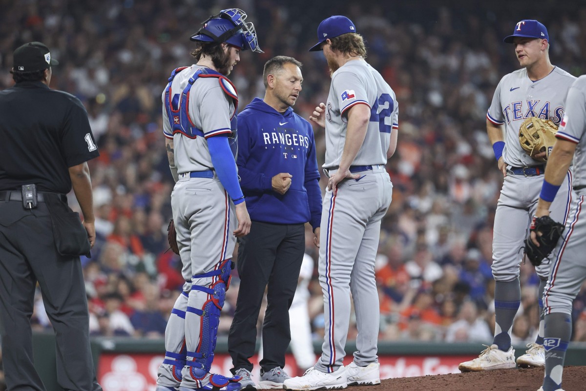 Texas Rangers Starter Jon Gray Leaves Game After Being Hit By Line ...