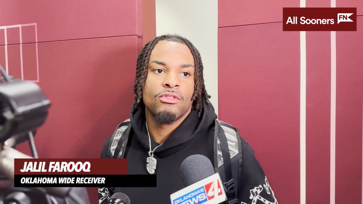 WATCH: Oklahoma WR Jalil Farooq Spring Game Postgame - Sports ...