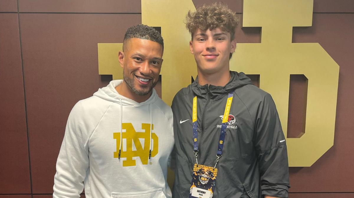 2025 Defender Anthony Sacca Had A "Blast" During Notre Dame Visit ...