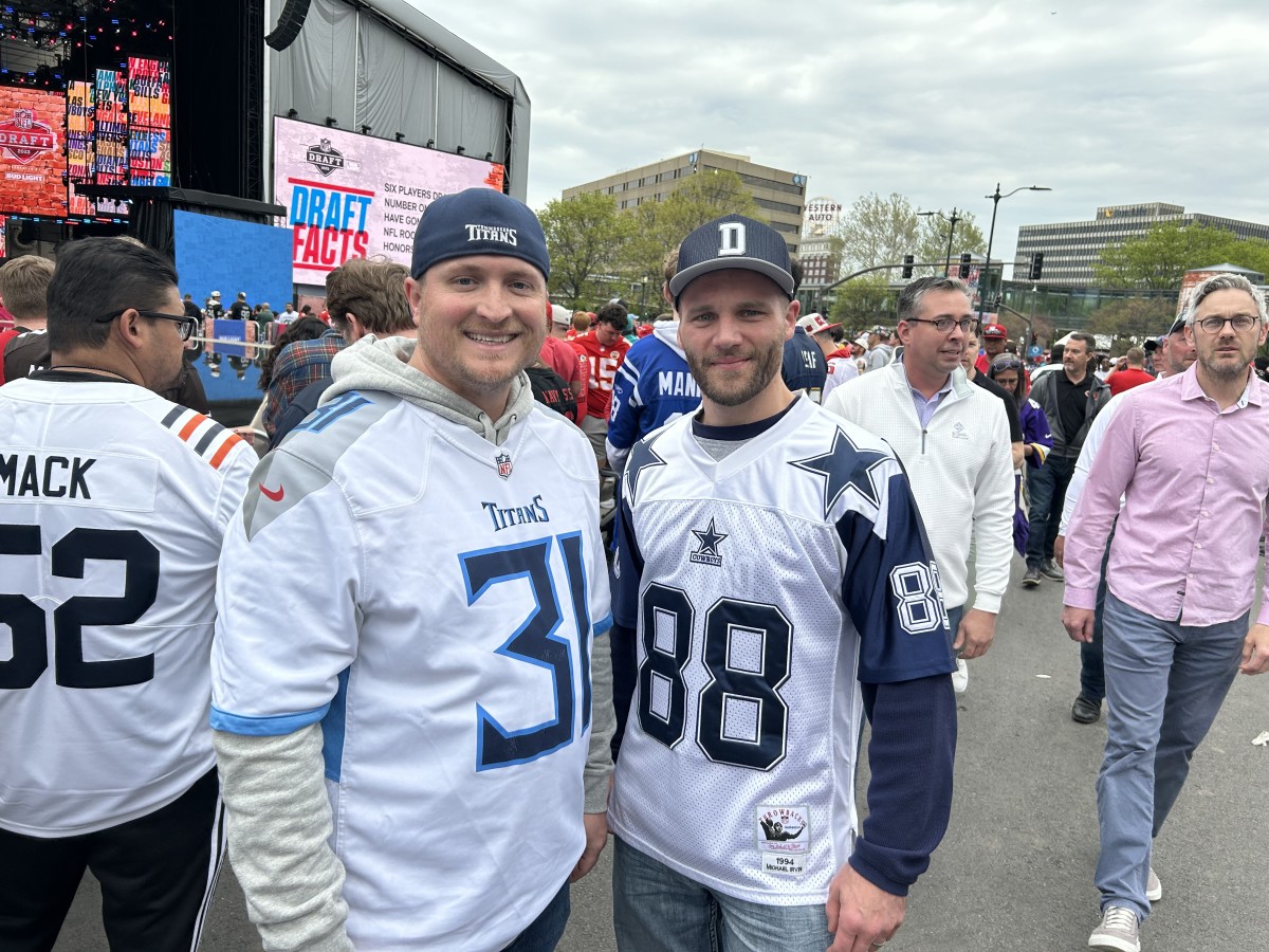 Tennessee Titans Fans Living the Dream in Person at NFL Draft in Kansas ...