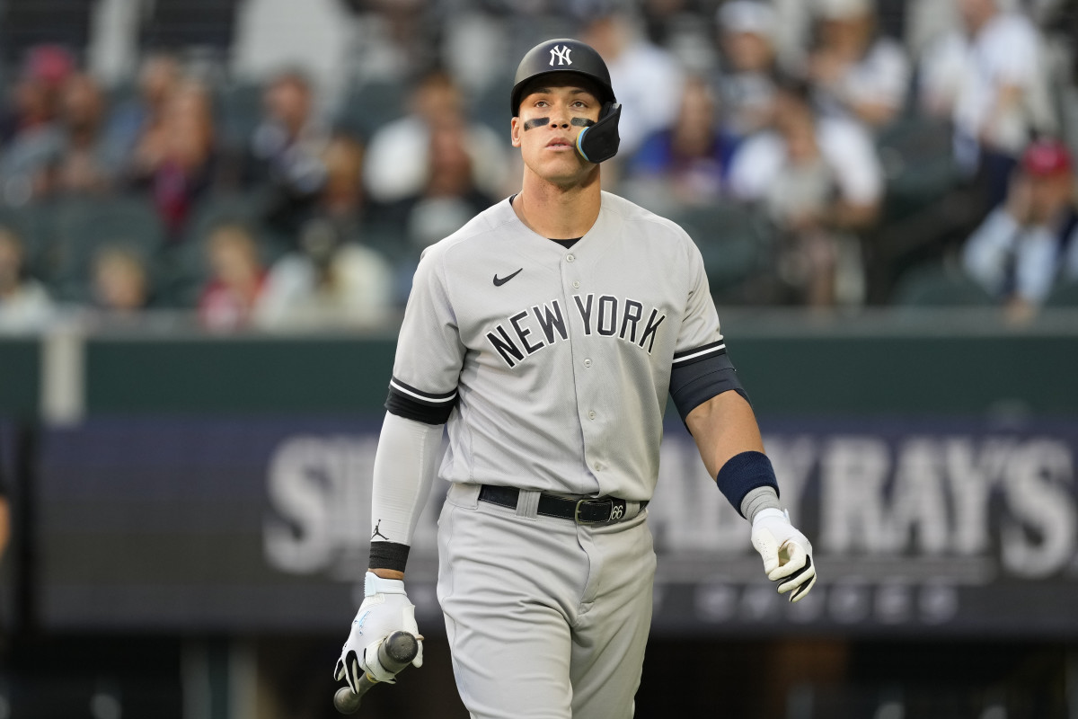 American League MVP Aaron Judge Exits Texas Rangers, New York Yankees ...