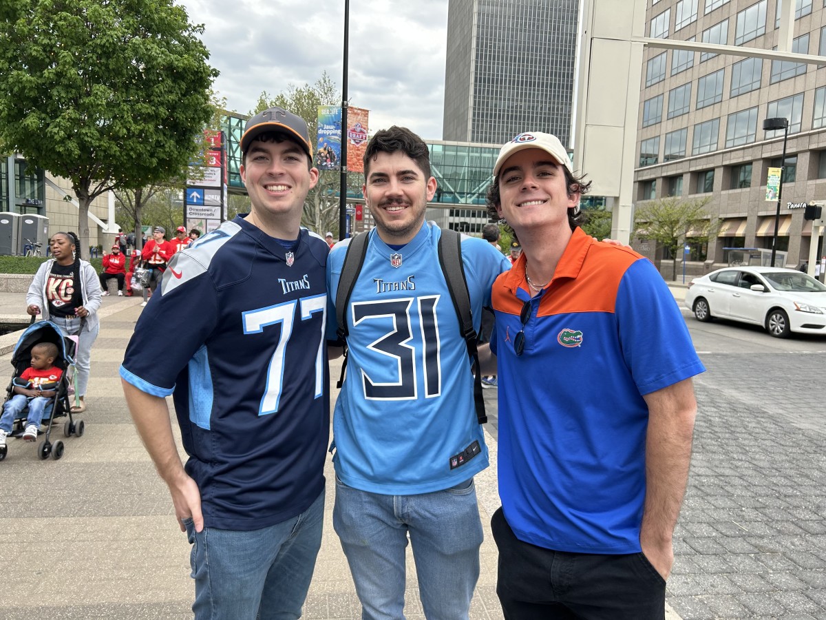 Tennessee Titans Fans Living the Dream in Person at NFL Draft in Kansas ...