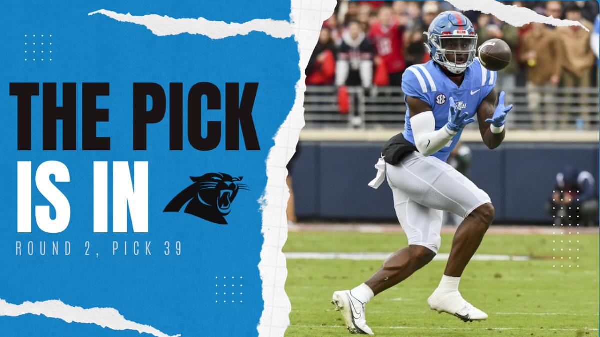 Carolina Panthers Select Ole Miss WR Jonathan Mingo in 2023 NFL Draft ...