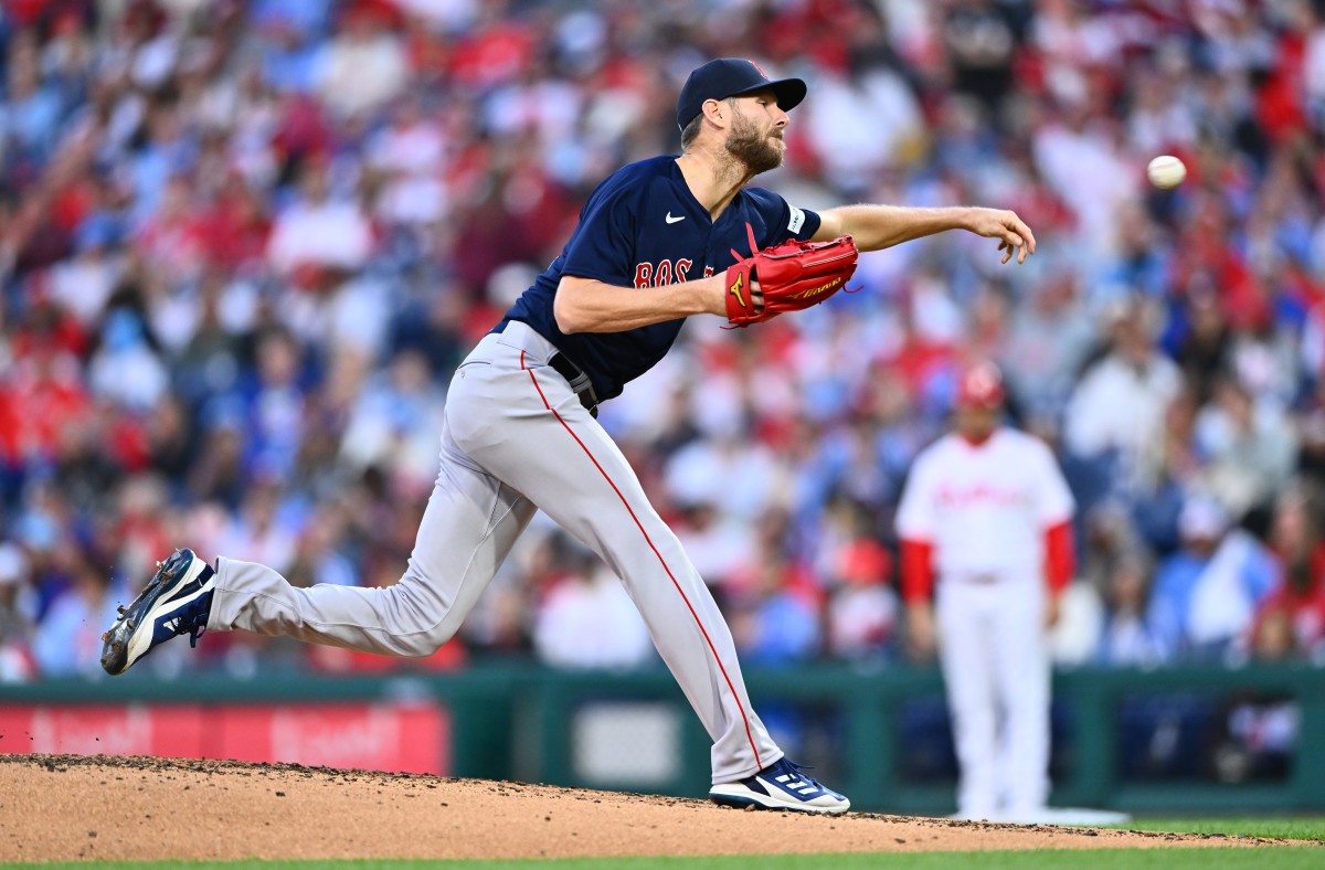 Boston Red Sox Pitcher Chris Sale Hits Himself with Baseball in ...