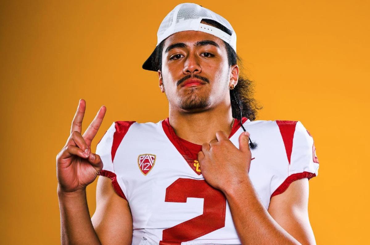USC football continues pursuit of 4-star linebacker Kyngstonn Viliamu ...