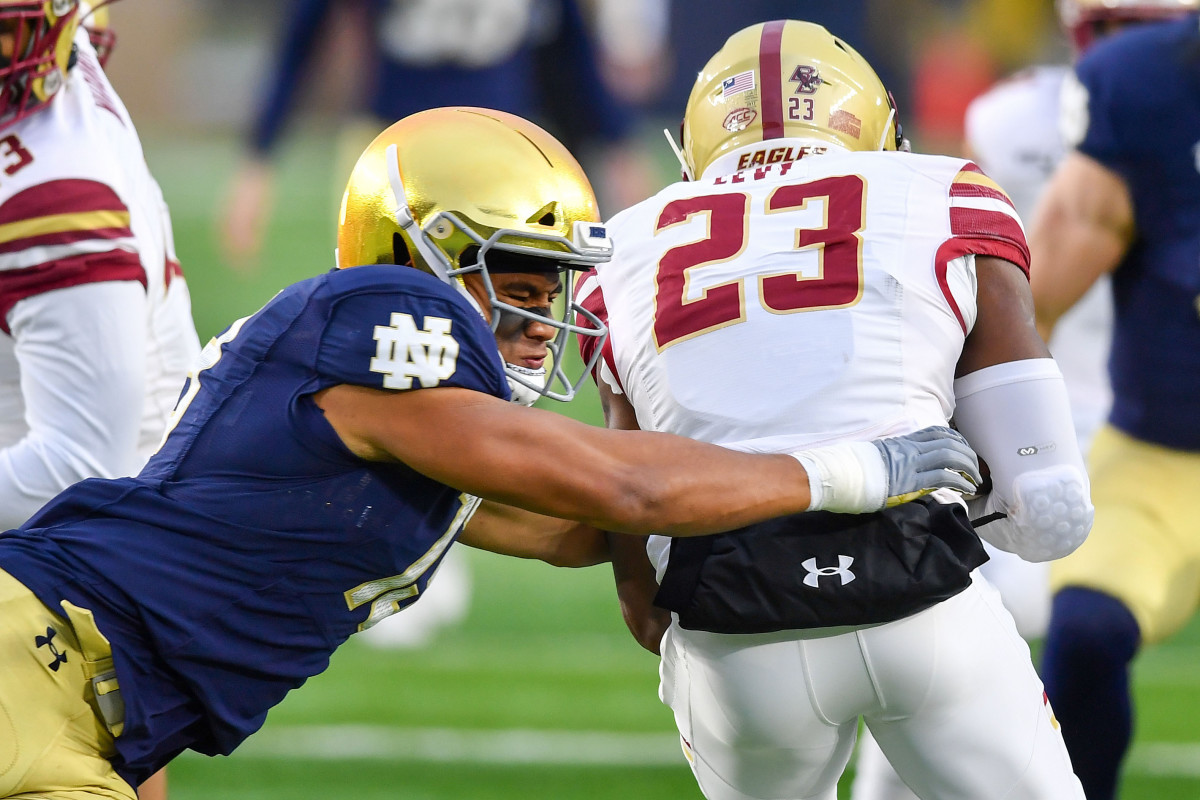 Former Notre Dame And Idaho Linebacker Paul Moala Commits To Georgia ...