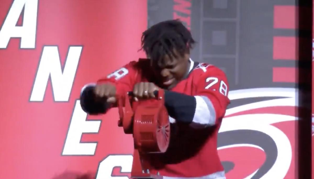 Jonathan Stewart Breaks Hurricanes Siren - Sports Illustrated Carolina ...