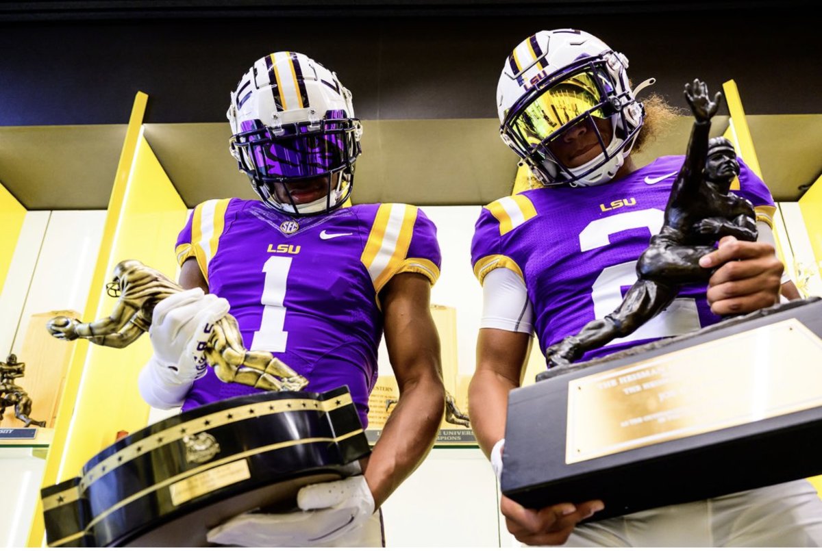 LOOK: 4-Star WR Drelon Miller on LSU Visit Alongside Colin Hurley ...