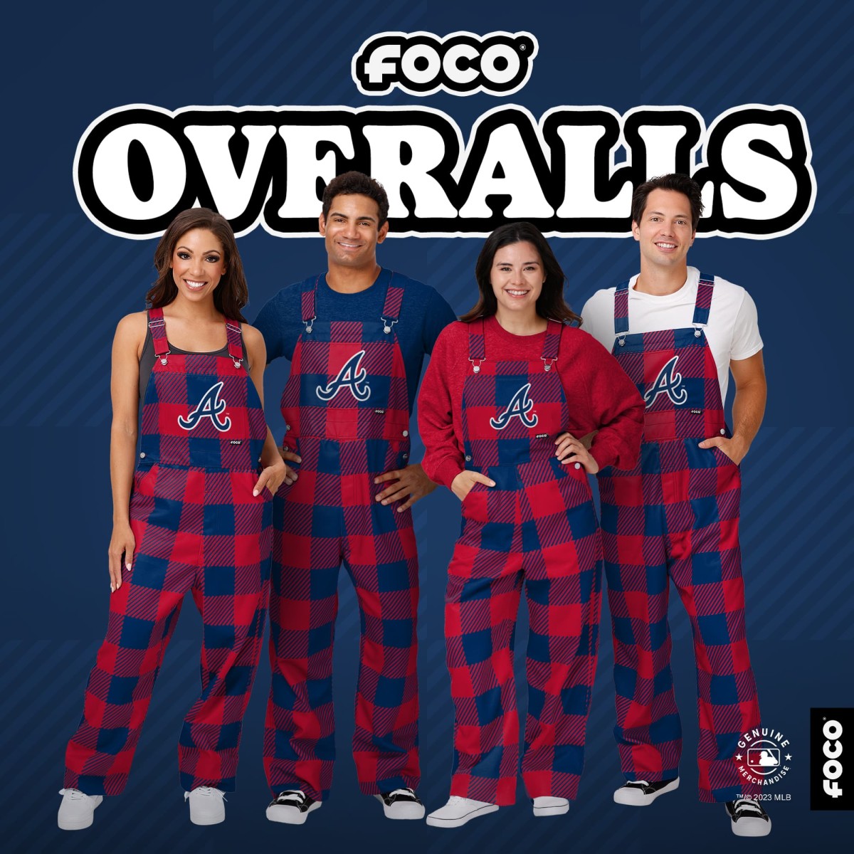 FOCO launches Atlanta Braves-branded overalls for the Super Fan in your ...